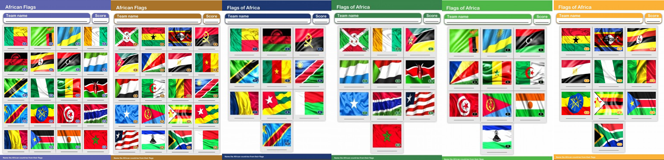 African Flag Picture Quizzes – Pub Quiz Questions