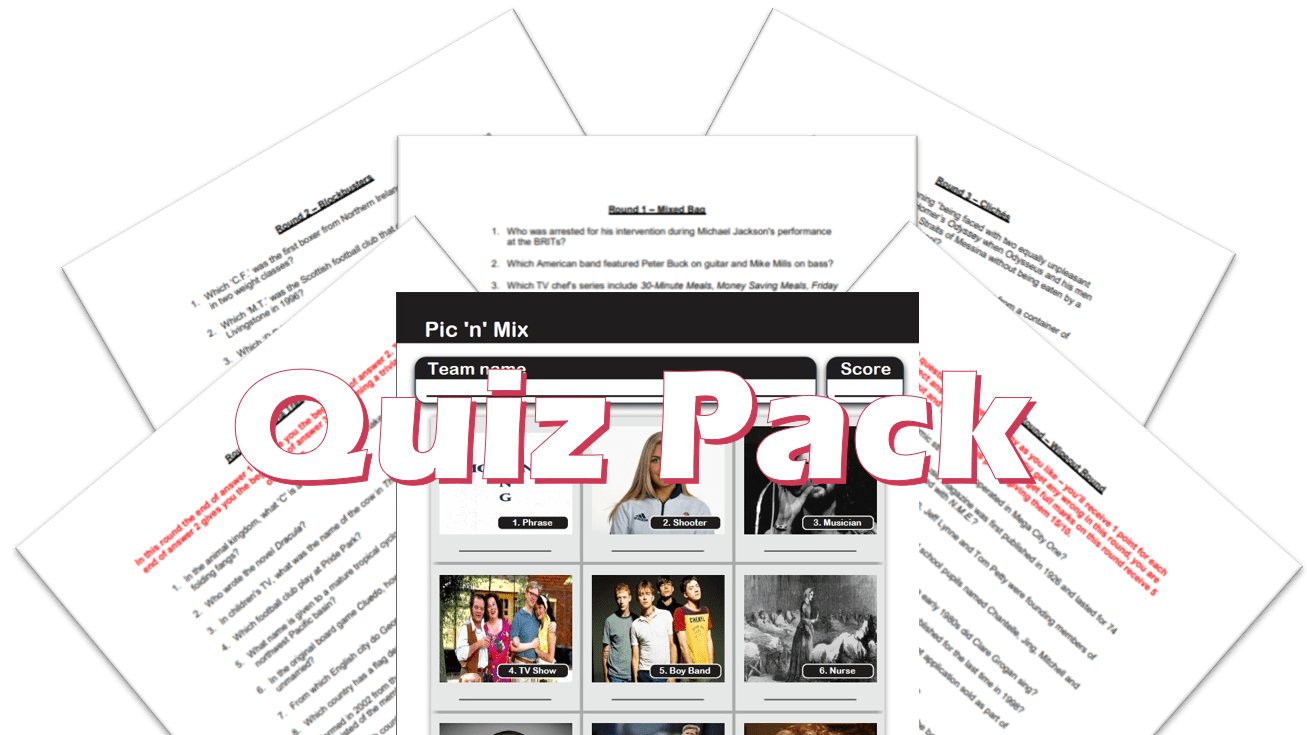 Free Quiz Pack – Pub Quiz Questions