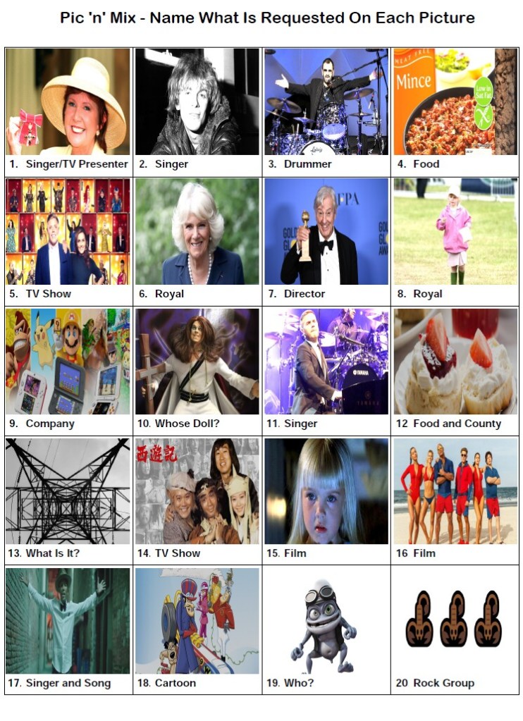 Free Picture Quiz – Pub Quiz Questions