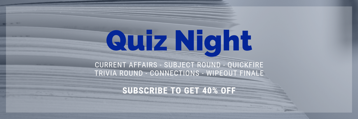FRI-YAY QUIZ TIME! – Pub Quiz Questions