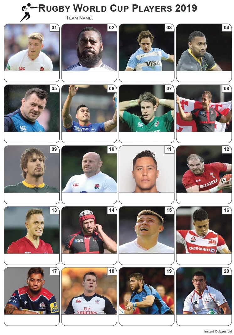 Rugby World Cup Quizzes – Pub Quiz Questions
